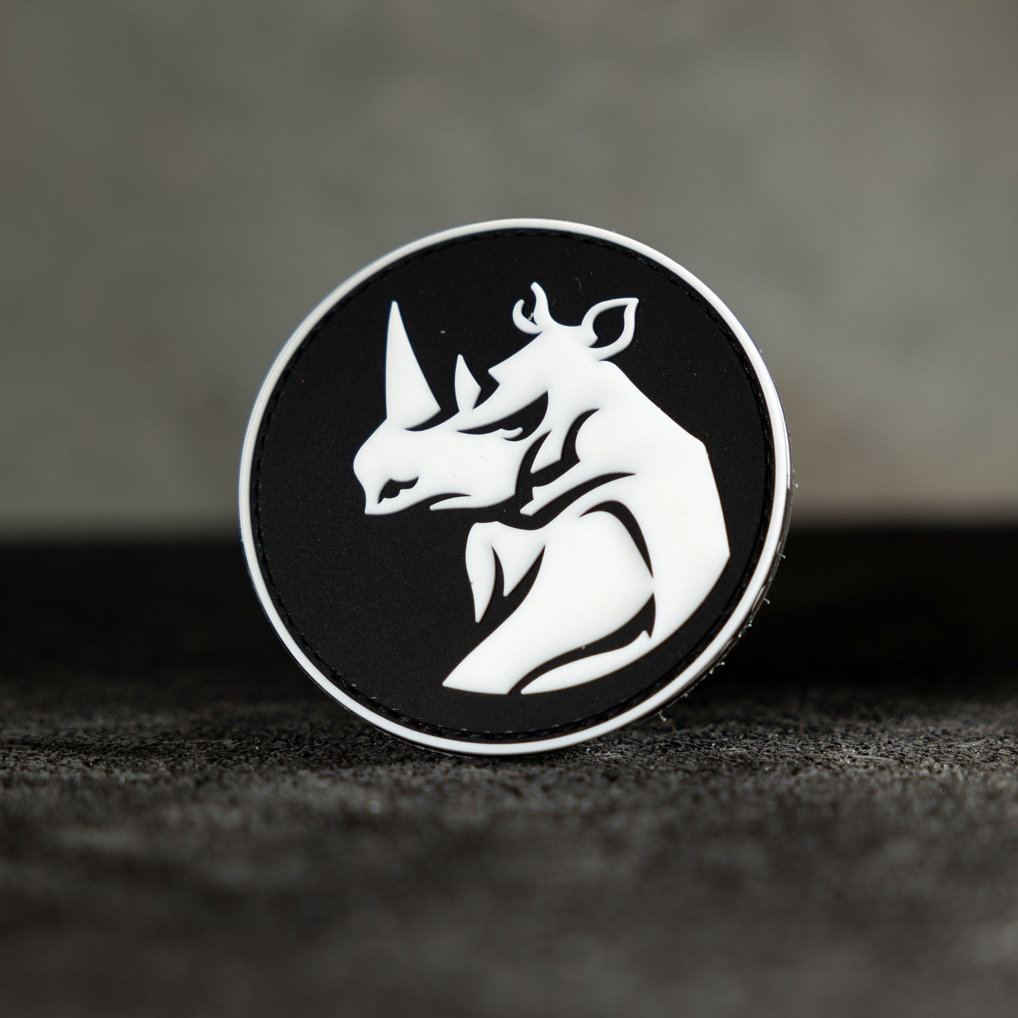 Rhino Glow In The Dark Velcro Patch | EVATAC